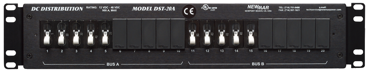 Rack Mount DC Distribution Panel | 12V DC | 24V DC | 48V DC | 450 Amps ...