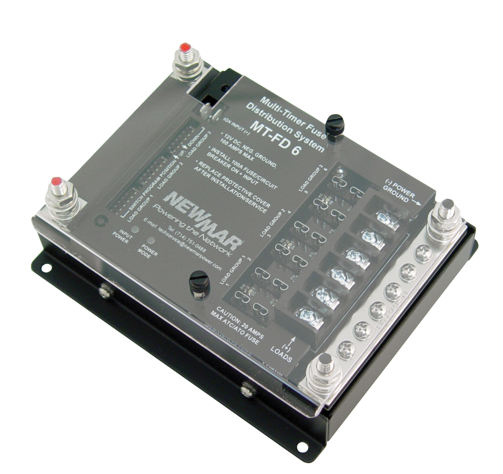 Multi-Timer Fuse Distribution System | 12V DC | 100 Amps | Mobile Mount ...
