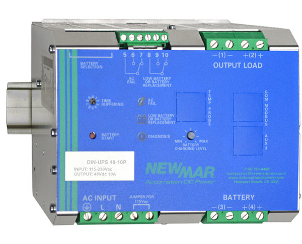 DIN Rail Mount DC Power | DC UPS | Battery Detection for NFPA ...